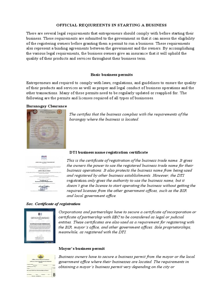 Basic Business Permits | PDF | Unemployment Benefits | Sole Proprietorship