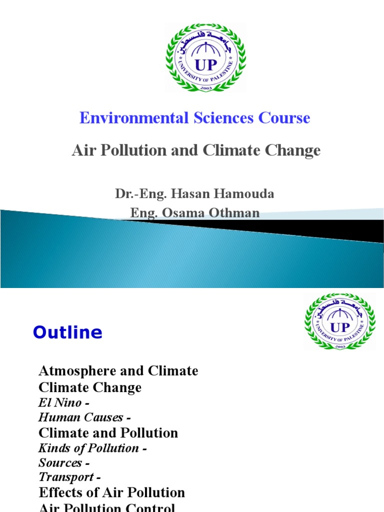 Environmental Sciences Course: Air Pollution and Climate Change | PDF ...