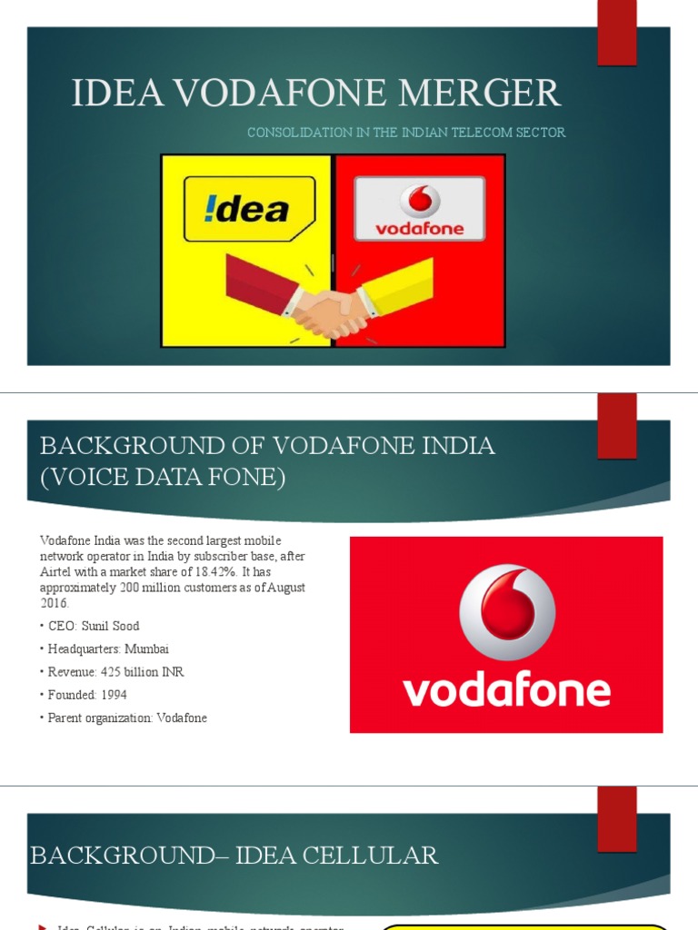 Vodafone-Idea Merger Overview | PDF | Telecommunications | Networks
