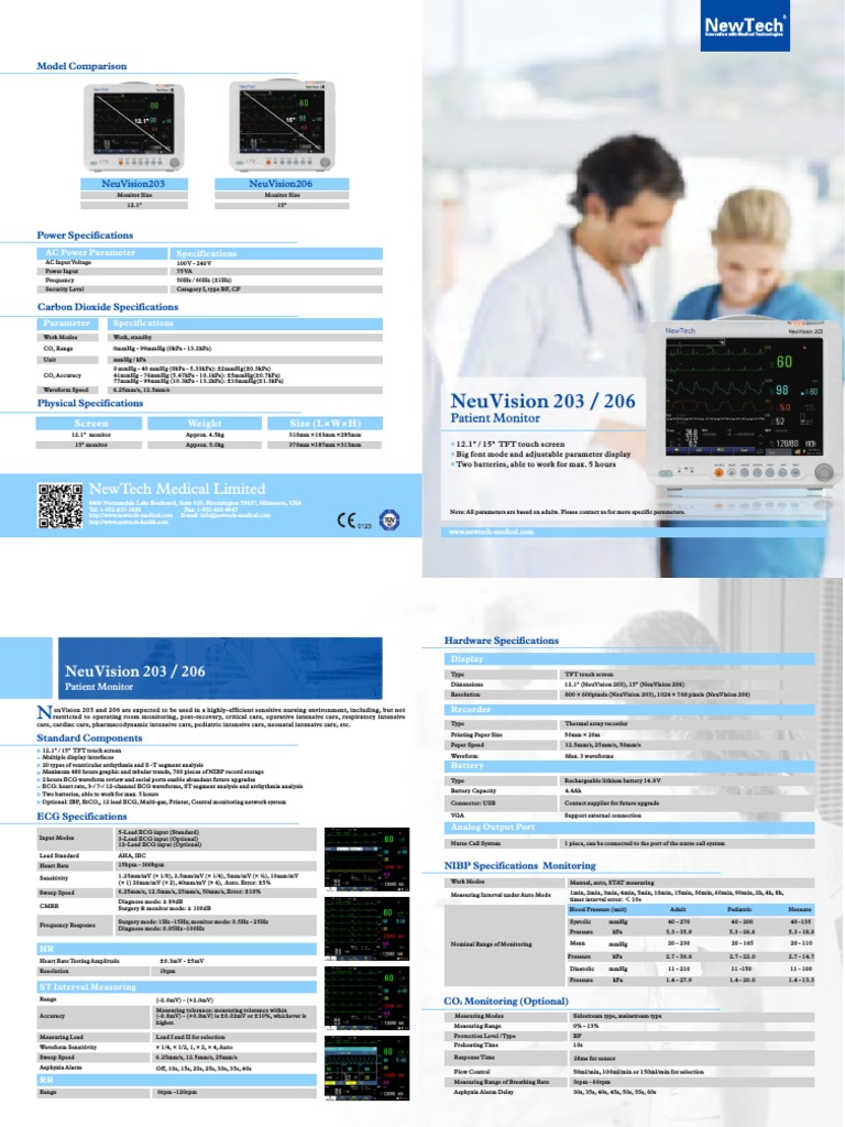 Neuvision 203 206 /: Newtech Medical Limited | PDF ...