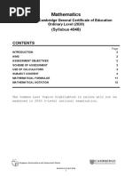 Syllabus Igcse | PDF | Function (Mathematics) | Mathematics