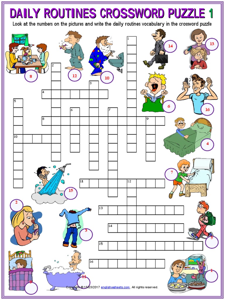 Crossword Daily Routine | PDF