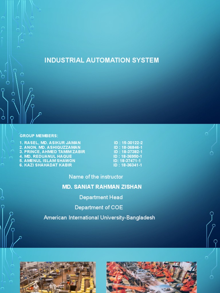 Industrial Automation System | PDF | Automation | Programmable Logic Controller