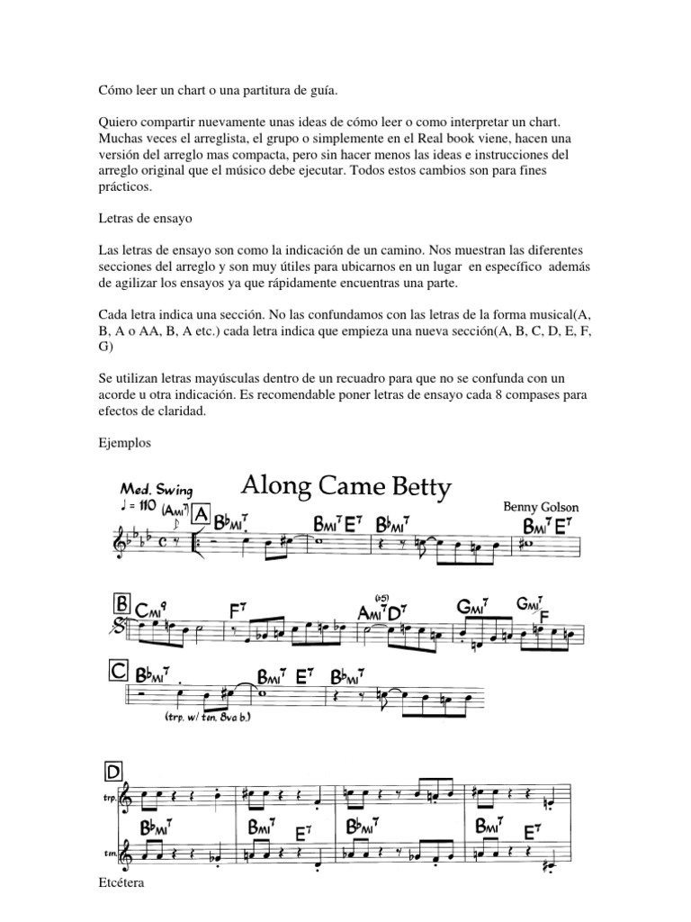 Cómo Leer Un Chart o Una Partitura de Guía | PDF | Ritmo | Notación musical