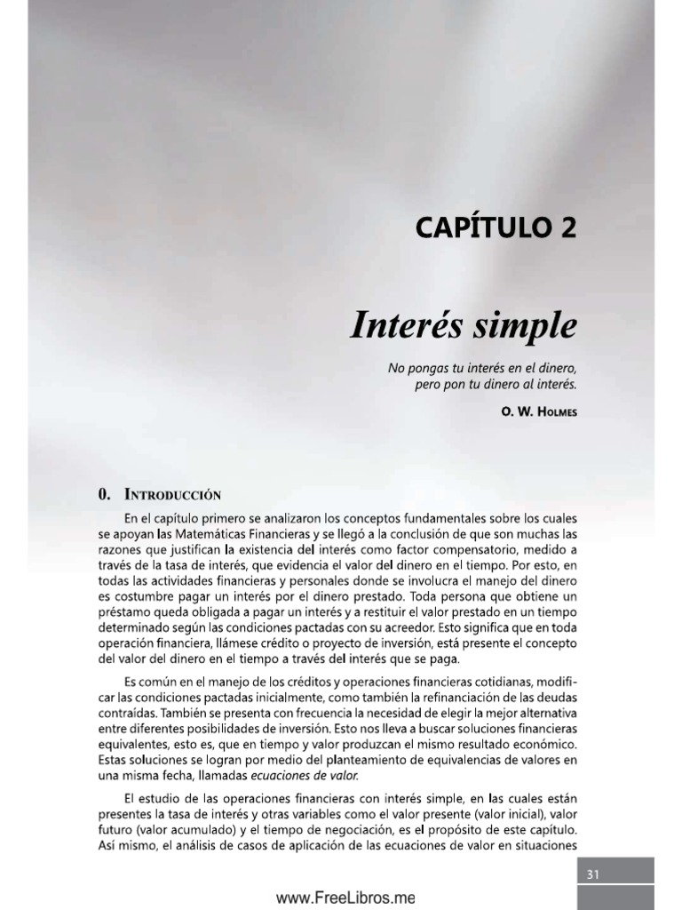 Sesion 5 Interes Simple | PDF
