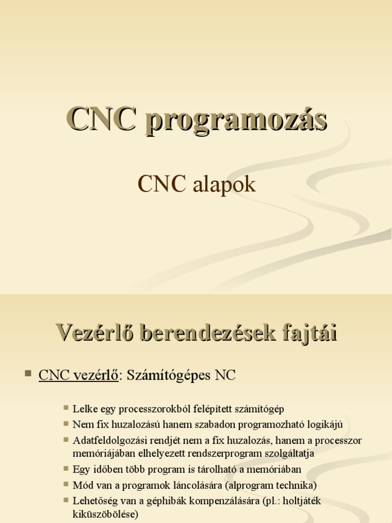 CNC Programozás Alapjai | PDF