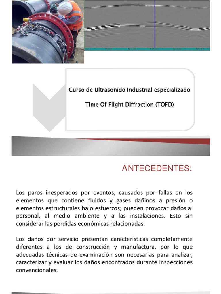 Curso UT - TOFD | PDF | Ultrasonido | Física Aplicada e Interdisciplinaria