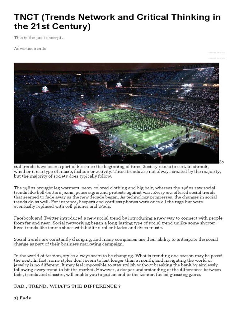 TNCT (Trends Network and Critical Thinking in The 21st Century) | PDF ...