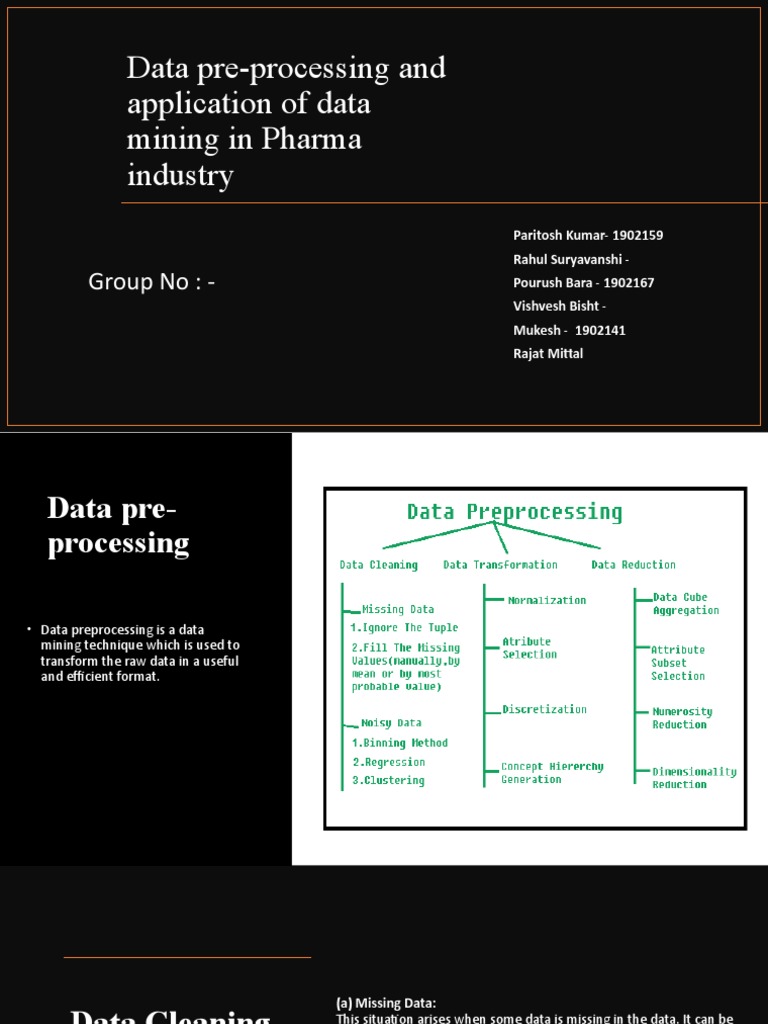 Data Pre-Processing and Application of Data Mining in Pharma Industry | PDF | Data Compression ...