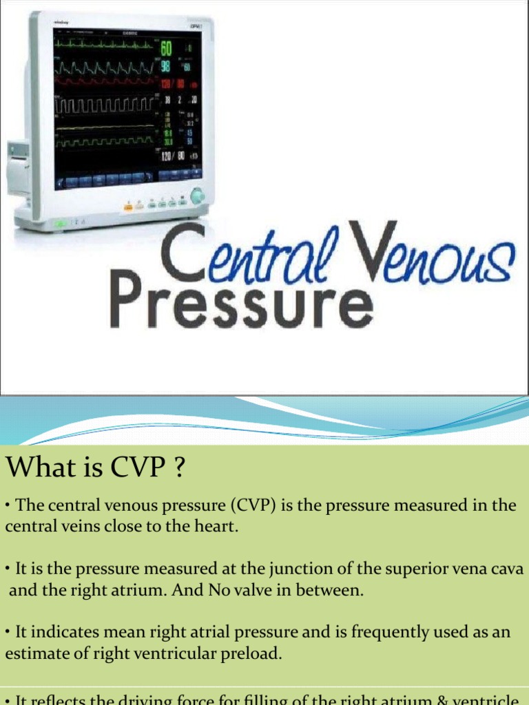 CVP | PDF | Atrium (Heart) | Circulatory System