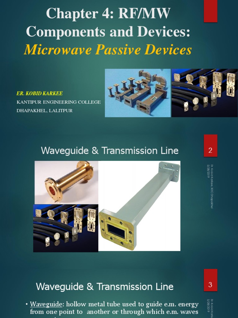 Microwave Passive Device Guide | PDF | Waveguide | Electrical Engineering