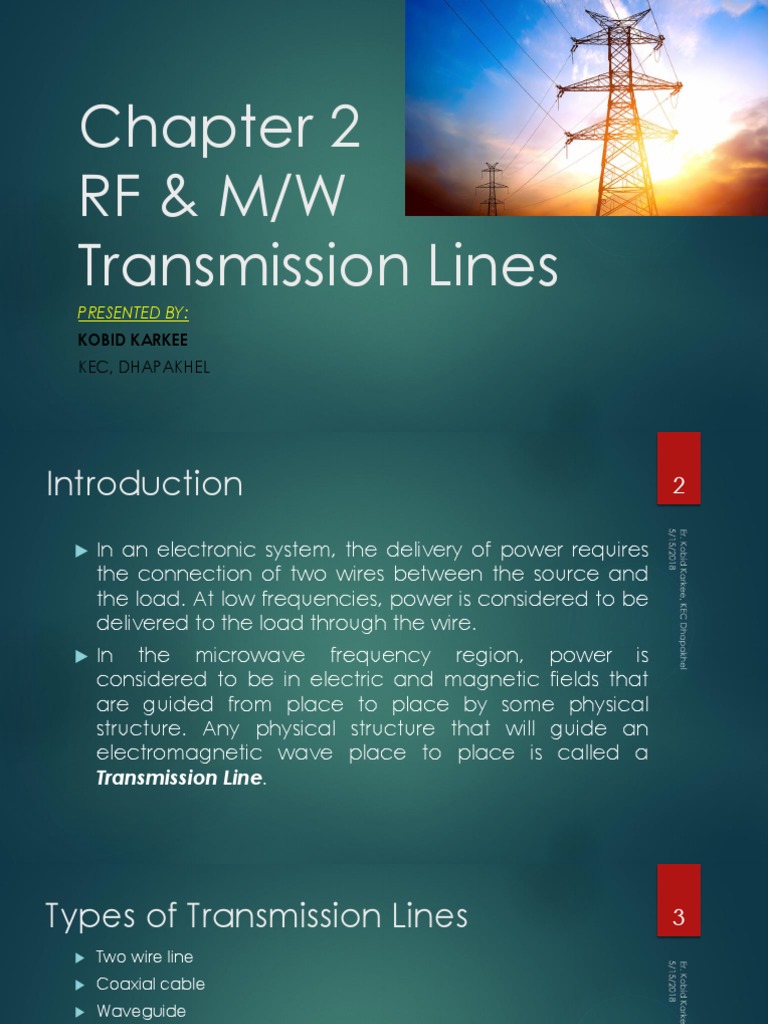 Microwave Transmission Line Fundamentals | PDF | Transmission Line | Waves