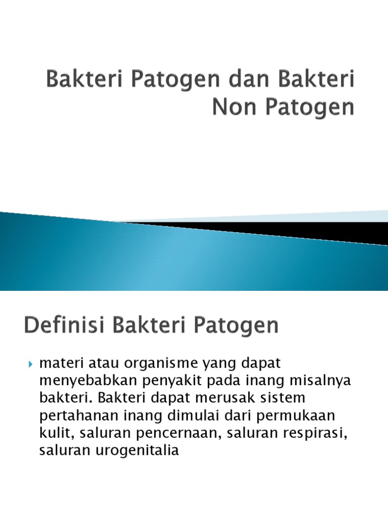 Bakteri Patogen Dan Non Patogen PDF | PDF