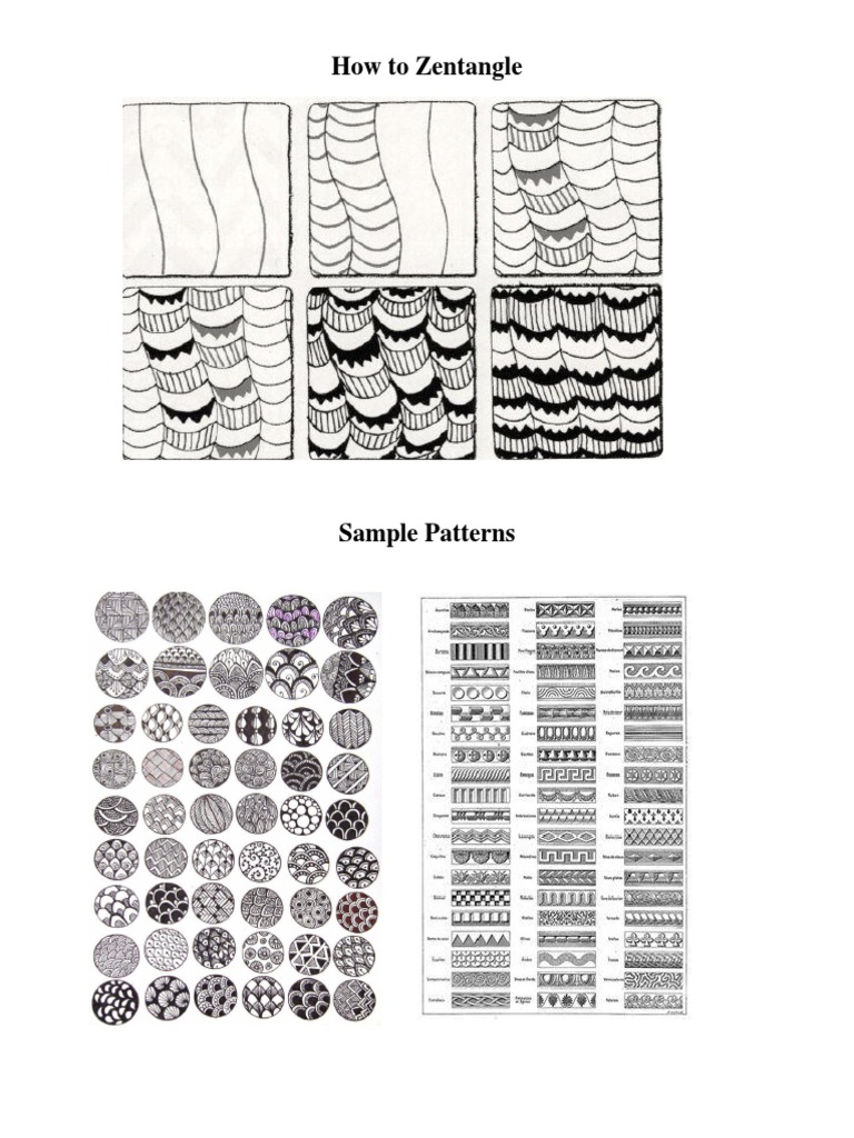 How To Zentangle | PDF