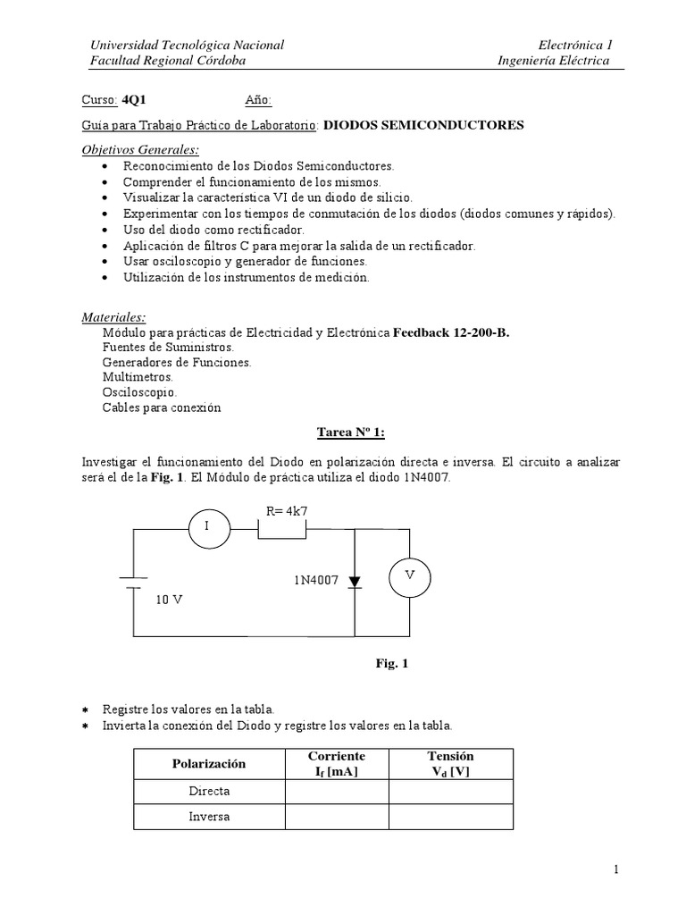 TP N 2 - Diodos | PDF | Diodo | Rectificador