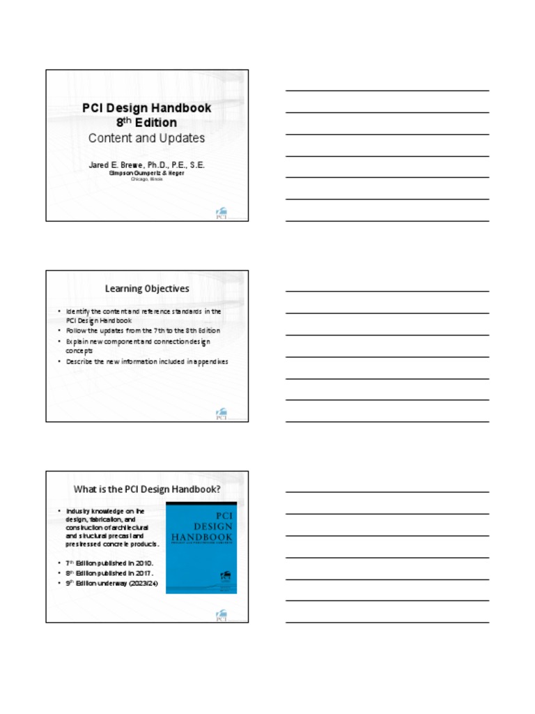 06 PCI Design Handbook 8th Edition - Content and Updates PDF | Download ...