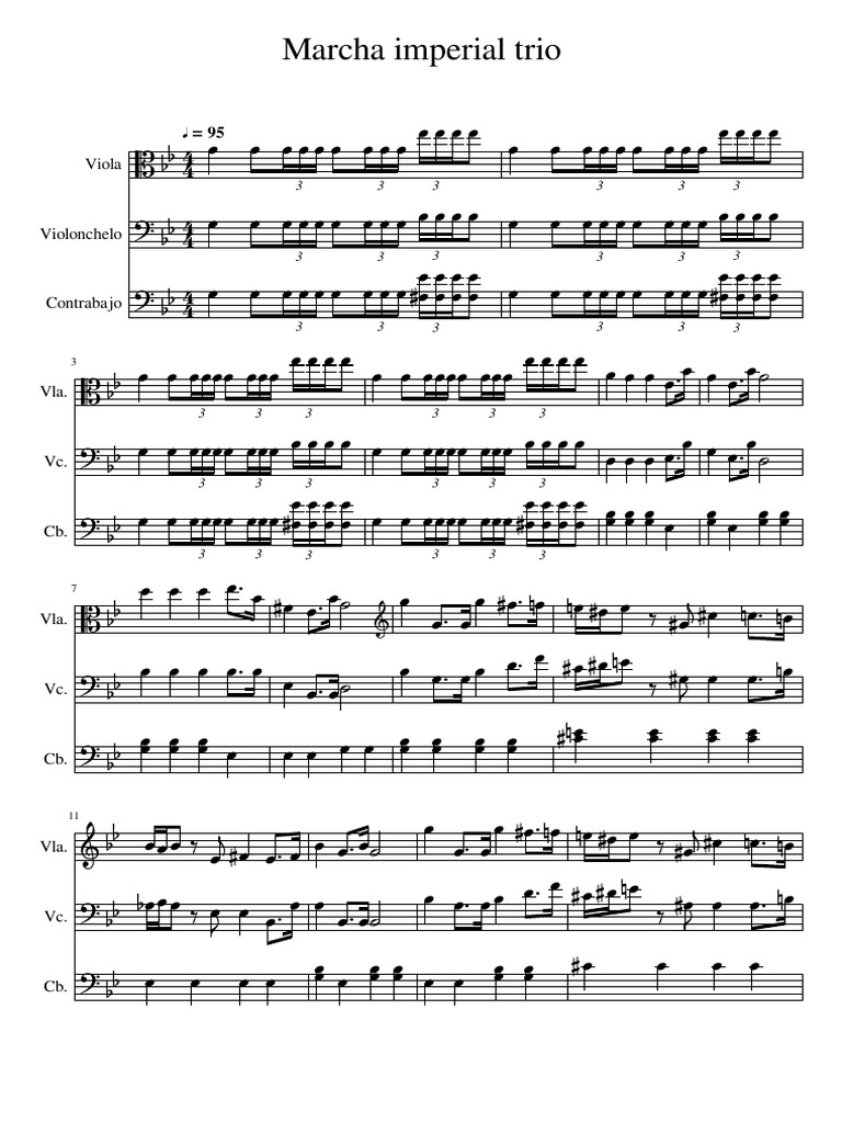 Marcha Imperial Trio-Partitura - y - Partes | PDF