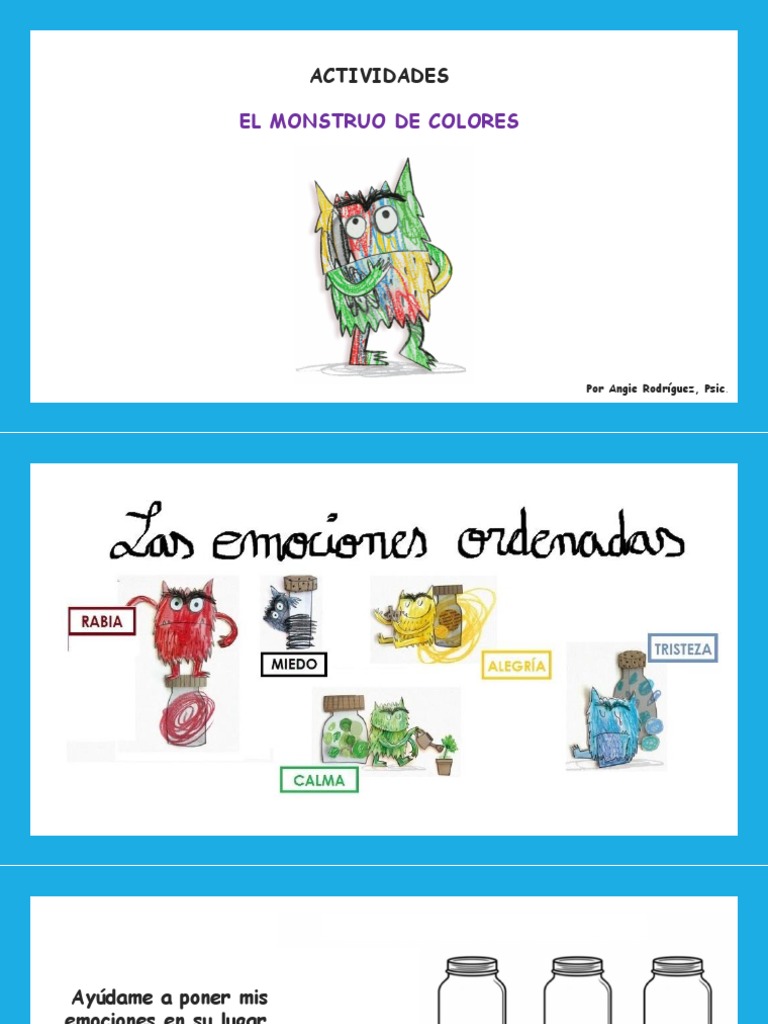 Actividades del Monstruo de Colores | PDF