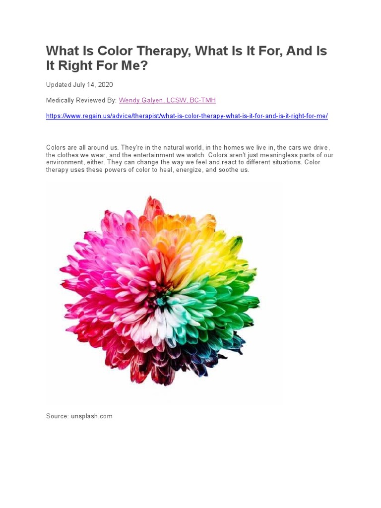 What Is Color Therapy, What Is It For, and Is It Right For Me ...