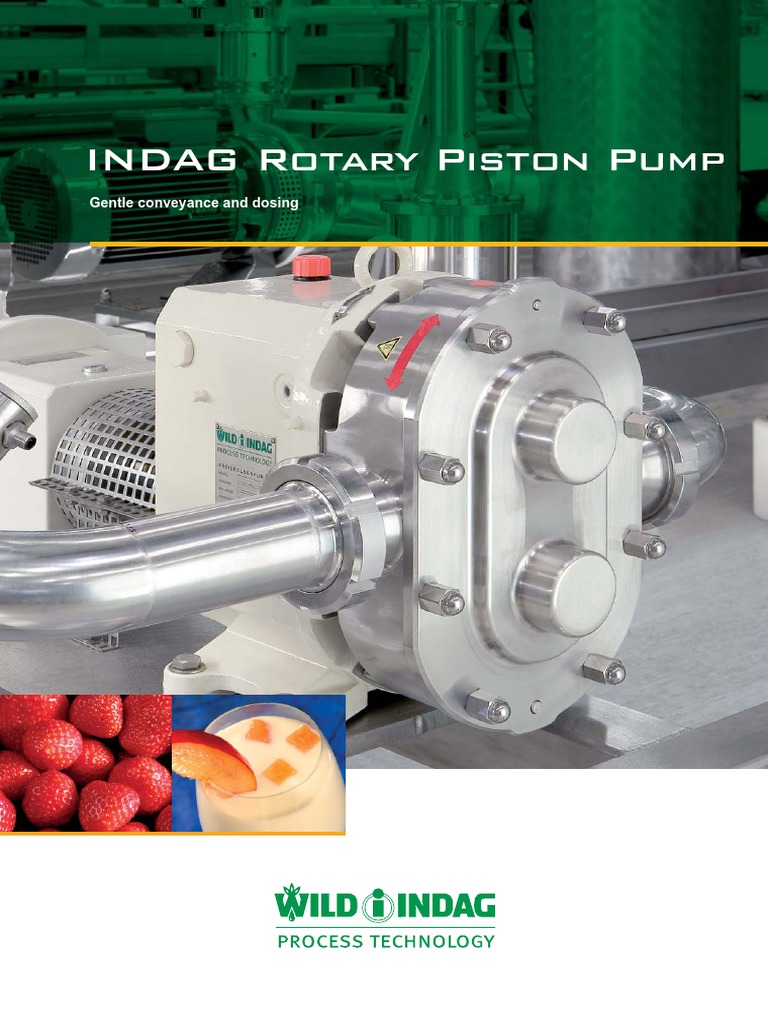 INDAG Rotary Piston Pump: Gentle Conveyance and Dosing | PDF | Pump ...