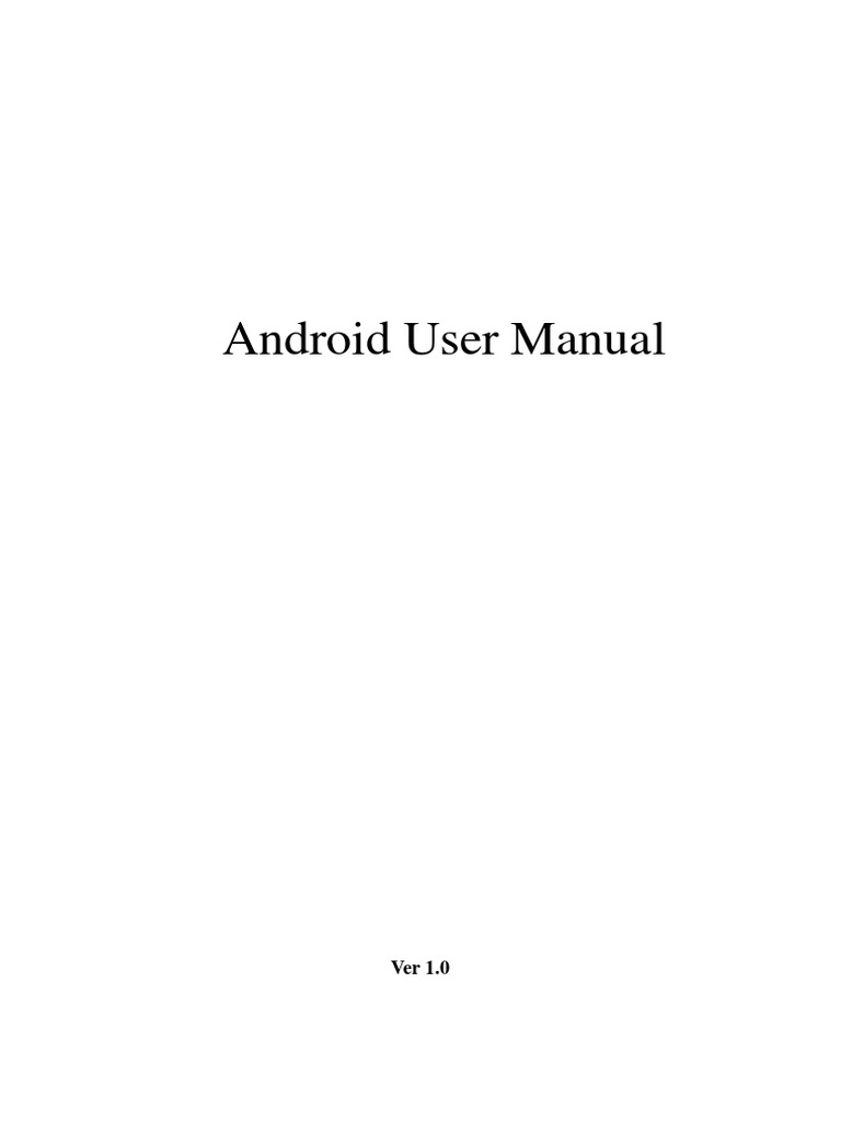 Android User Manual - V1.0 | PDF | Surveillance | Computer Network