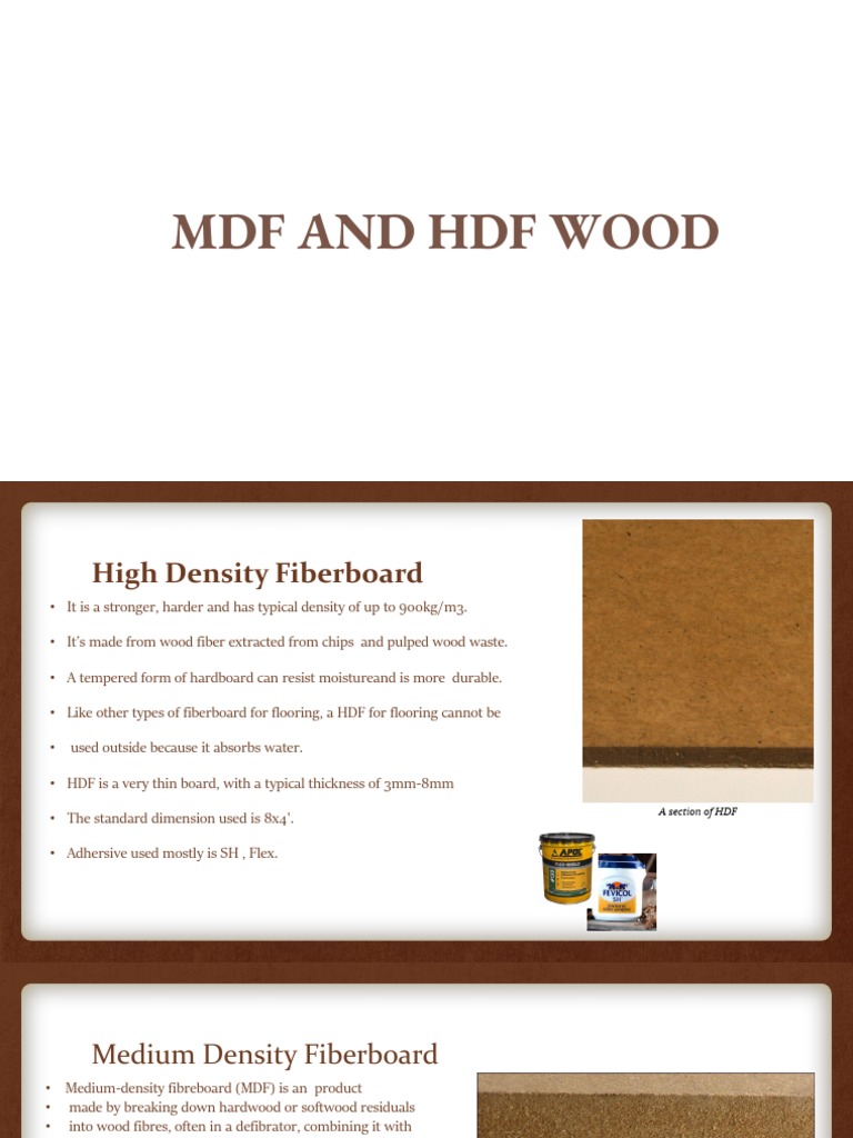MDF and HDF Wood | PDF | Door | Wood Products
