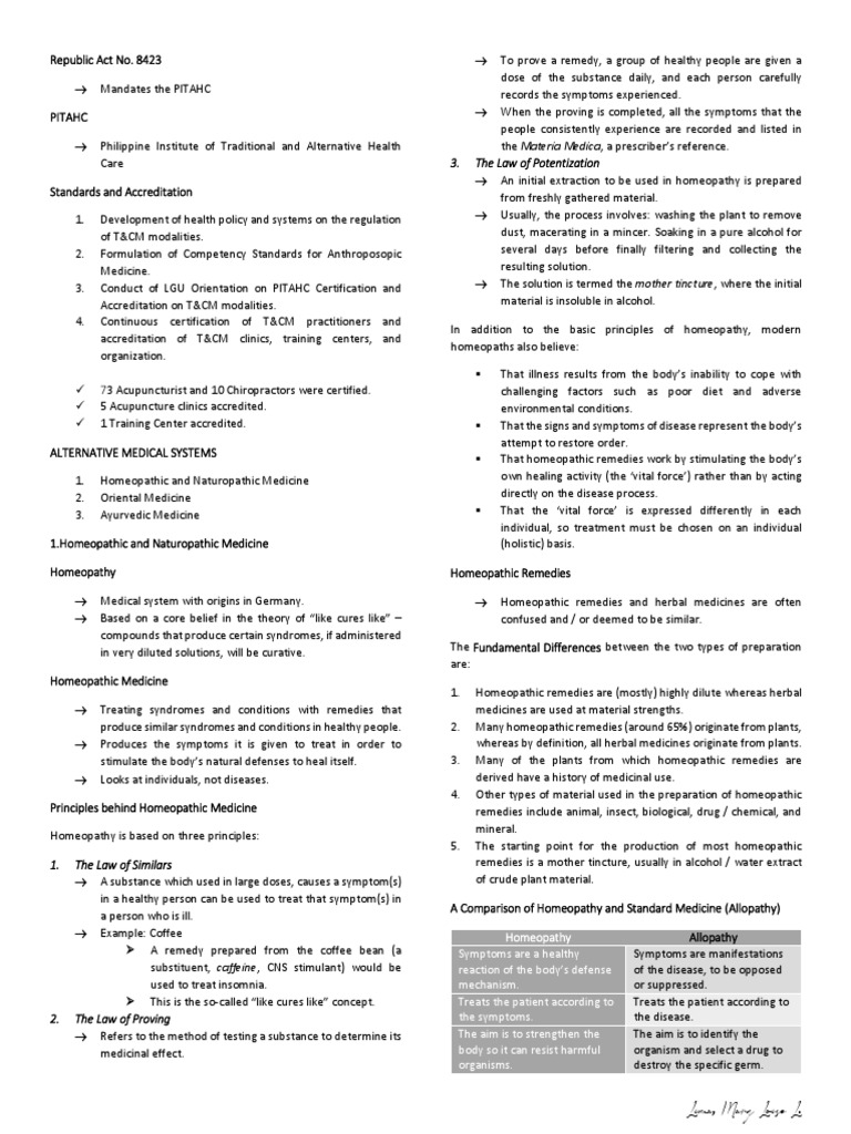 The Law of Potentization: Lima, Mary Loise L | PDF | Homeopathy ...