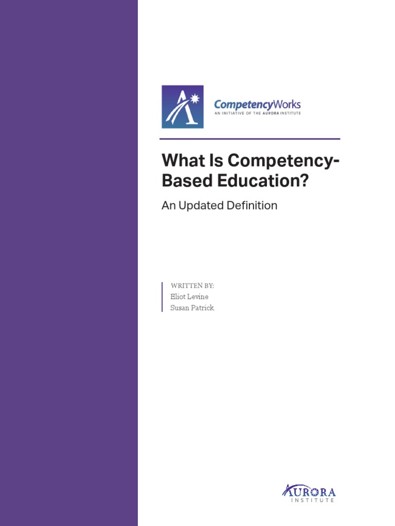 Understanding Competency-Based Education | PDF | Educational Assessment ...