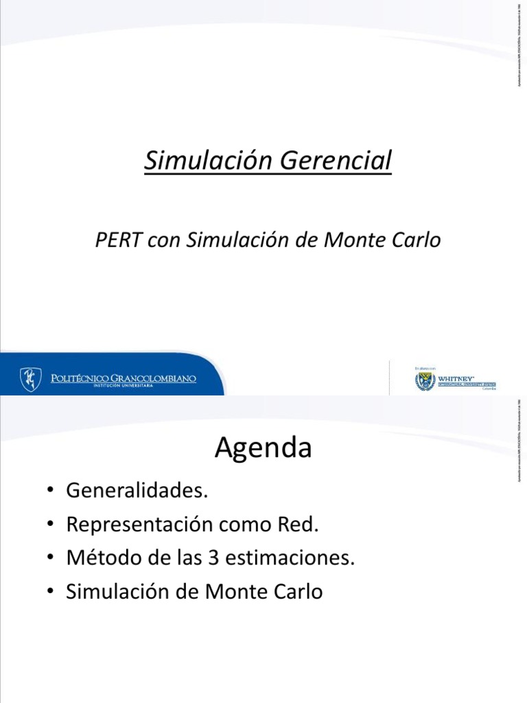 Simulación de Monte Carlo con distribución triangular de tiempos para ...