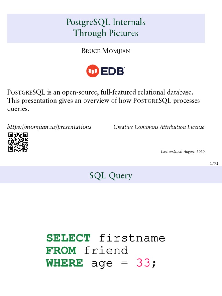 Postgresql Internals Through Pictures: Ruce Omjian | PDF | Postgre Sql | Computer Data