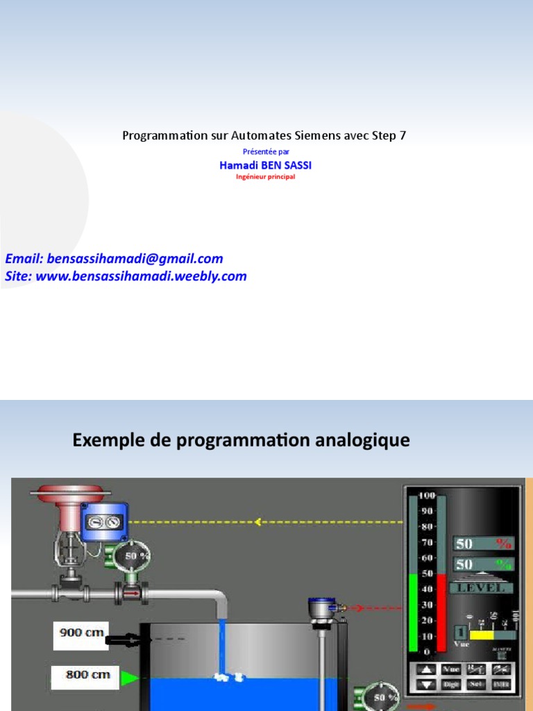 Programmation Sur Automates Siemens Avec Step 7: Hamadi Ben Sassi | PDF
