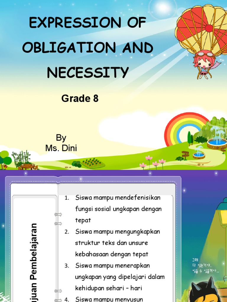 Expression of Obligation and Necessity: Grade 8 | PDF