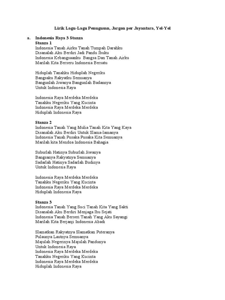 Lirik Lagu | PDF | Kajian Bahasa Asing