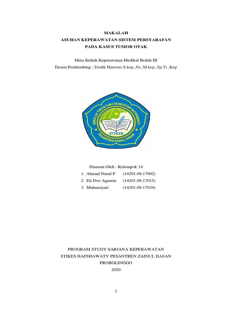 Makalah Tumor Otak | PDF