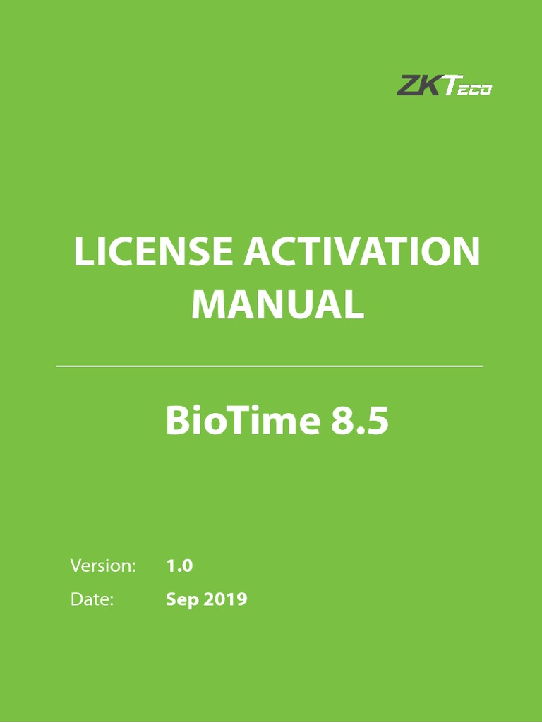 BioTime 8.5 License Activation Manual | PDF | Login | User (Computing)