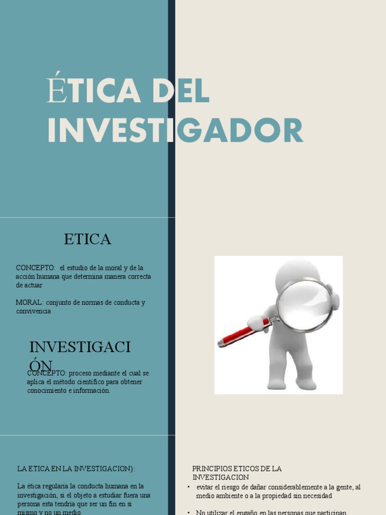 ETICA DEL INVESTIGADOR Intro | PDF | Salud y bienestar