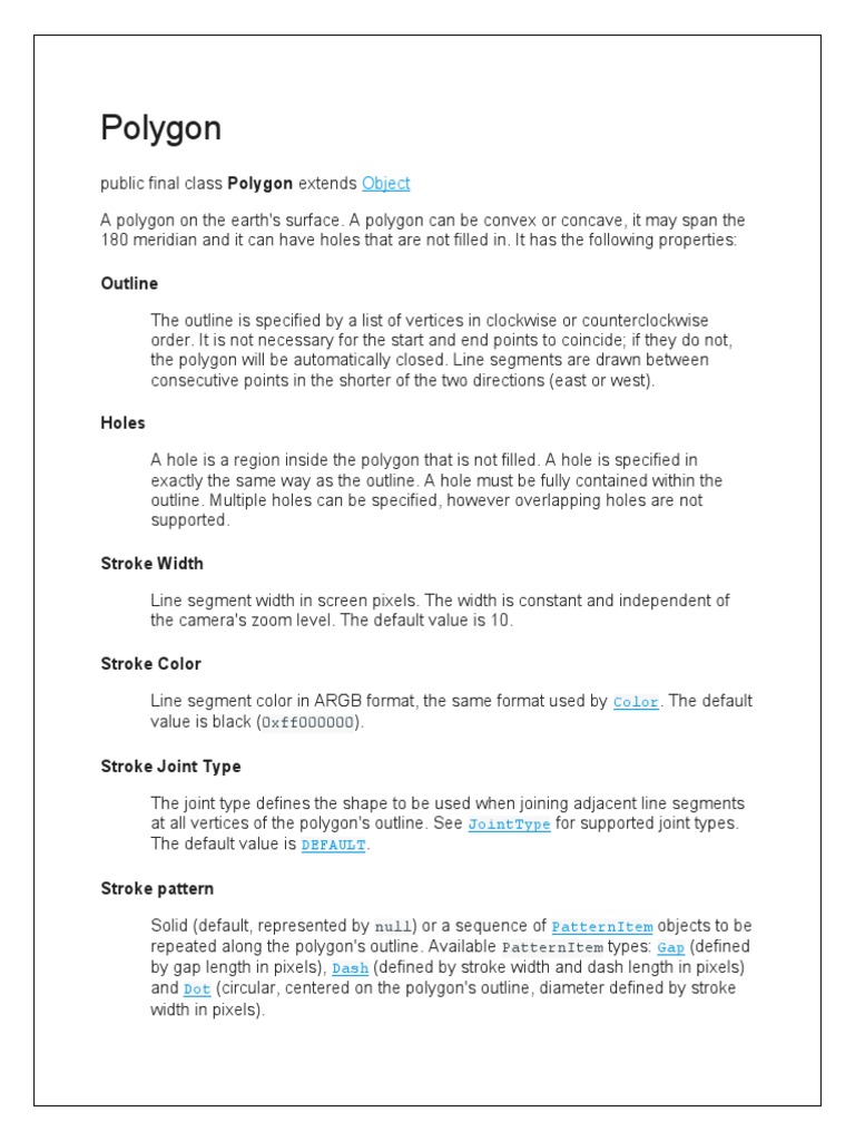 Polygon: Outline | PDF | Length | Vertex (Geometry)