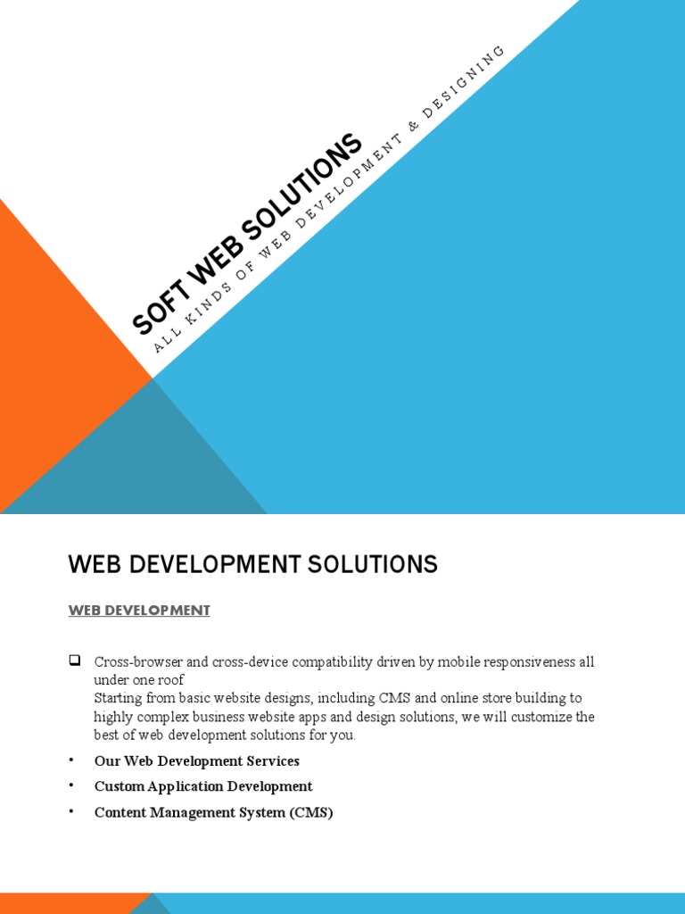 Comprehensive Web Development & Design Solutions | PDF
