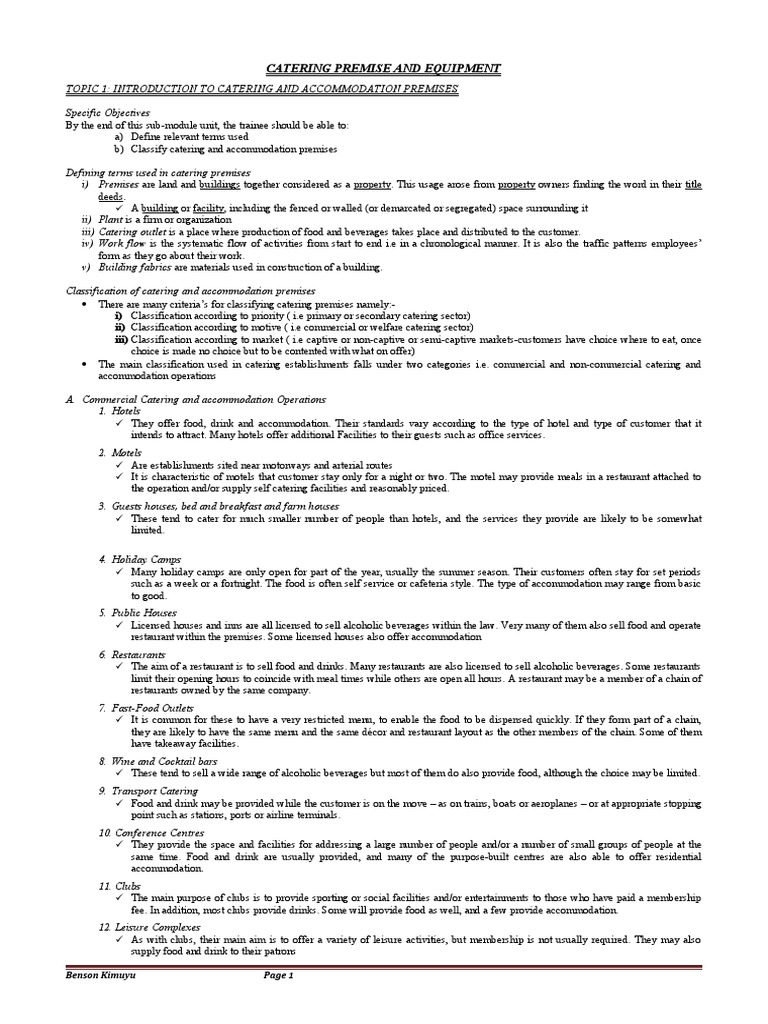 Factors to Consider When Planning Catering Premises: A Guide to ...