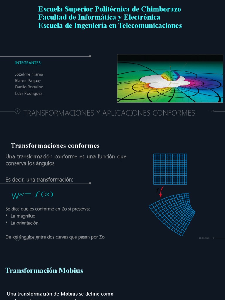 Transformaciones Conformes y Mobius | PDF | Función (Matemáticas) | Curva