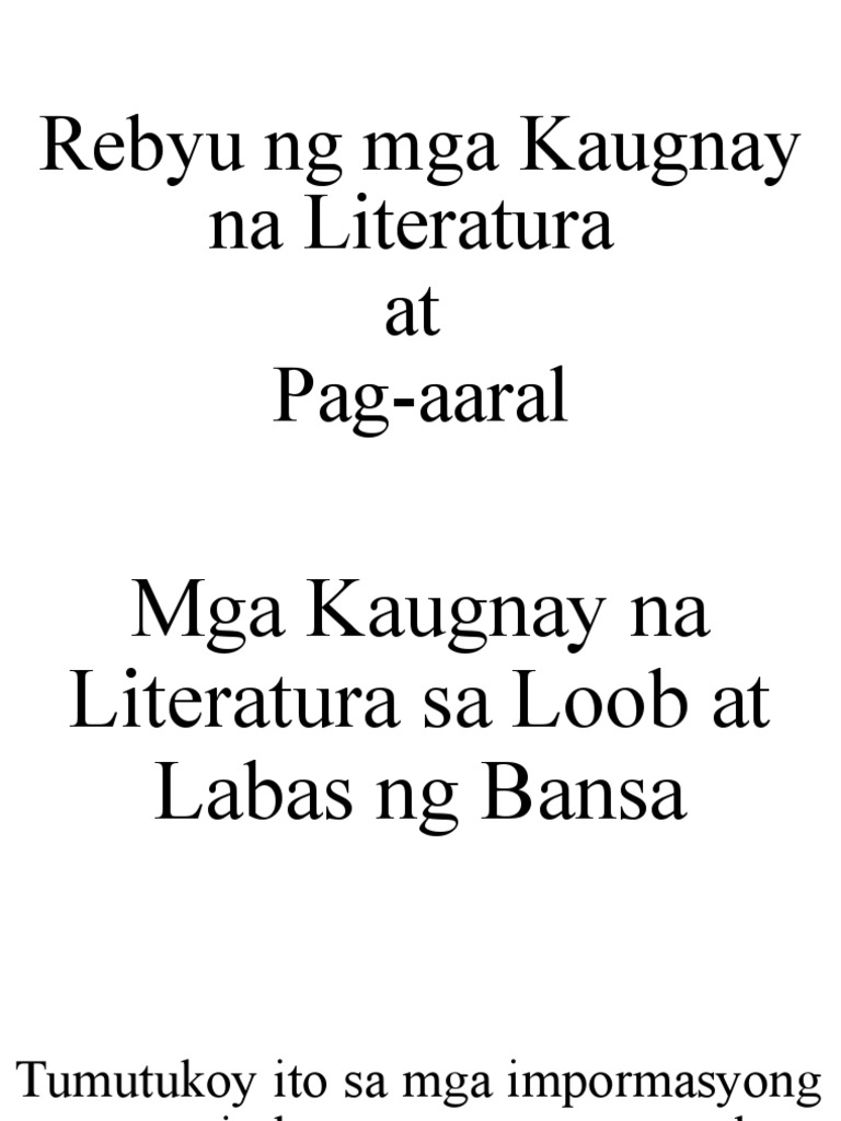 RRL Fil 11 | PDF