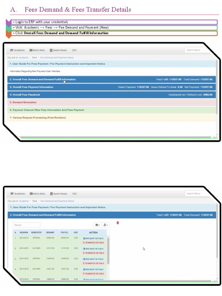 Student Payment UI User Manual PDF | PDF | Fee | Payments
