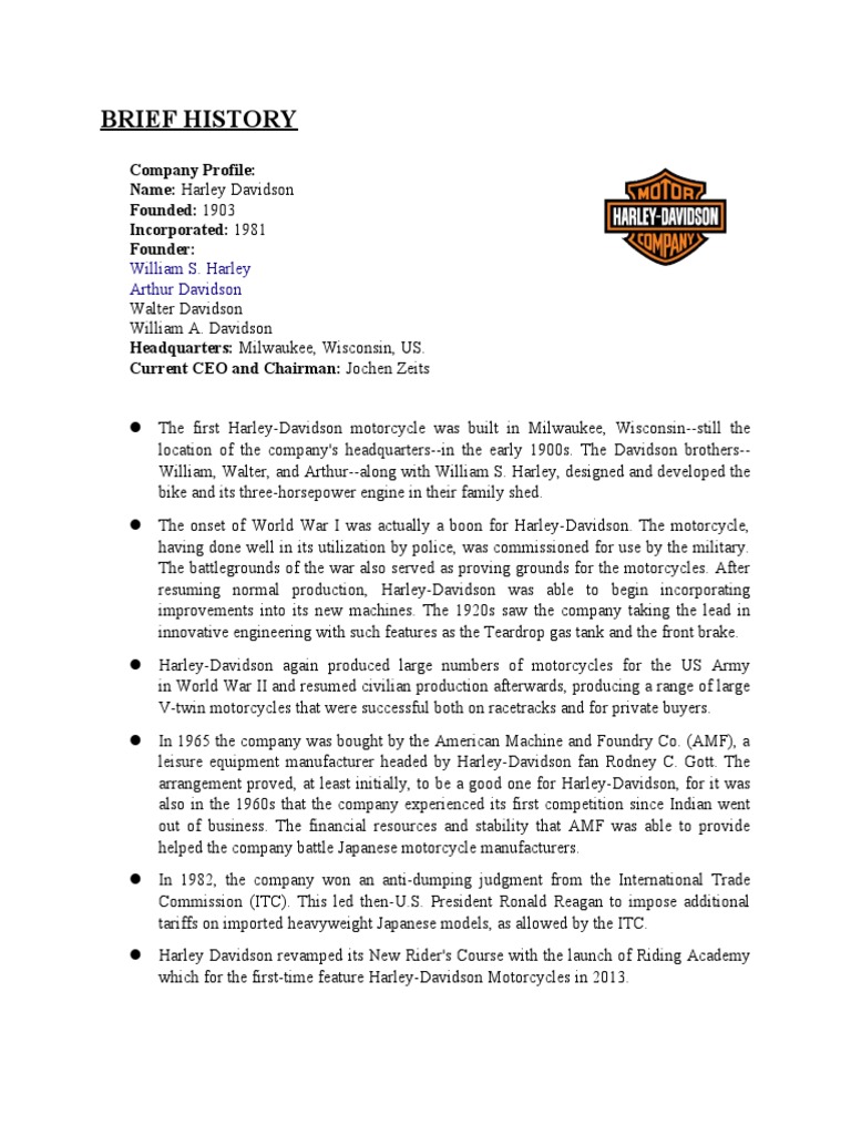 Revised Swot | PDF | Harley Davidson | Motorcycle