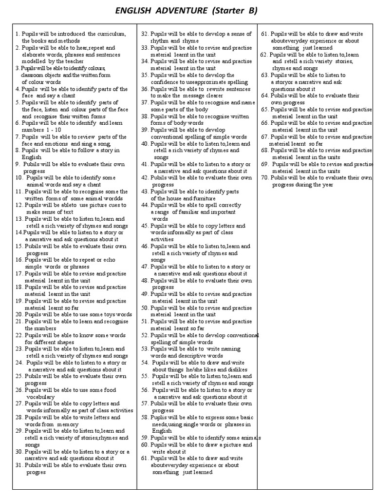 ENGLISH ADVENTURE (Starter B) | PDF | English Language | Narrative