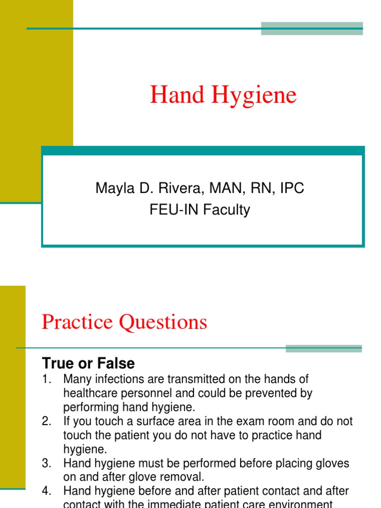 Hand Hygiene Handout PDF | PDF | Hand Washing | Hygiene