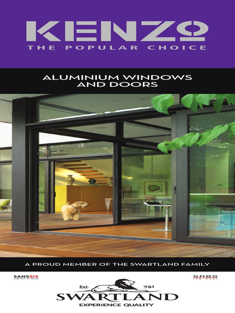 Kenzo Aluminium Windows and Doors Guide | PDF | Door | Window