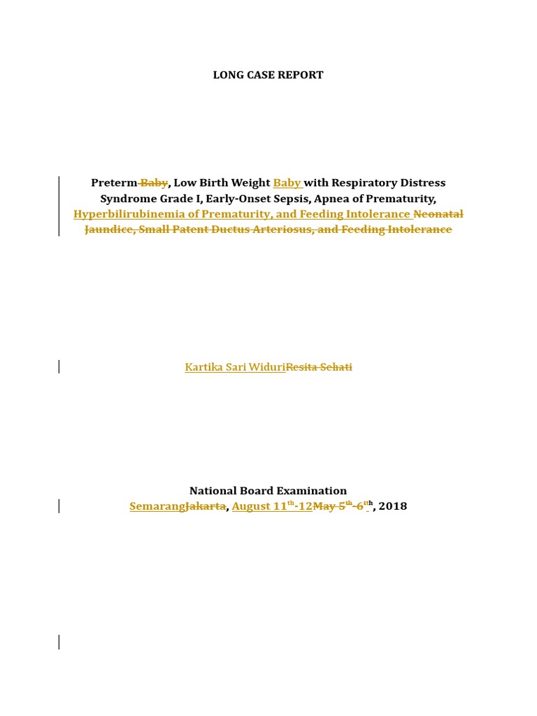 Longcase Ruri Utk Mba Nina - Docx | PDF | Preterm Birth | Pregnancy