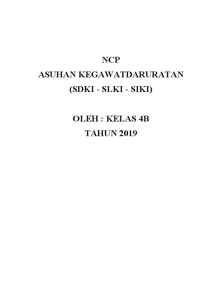 NCP Sdki Slki Siki Fix | PDF