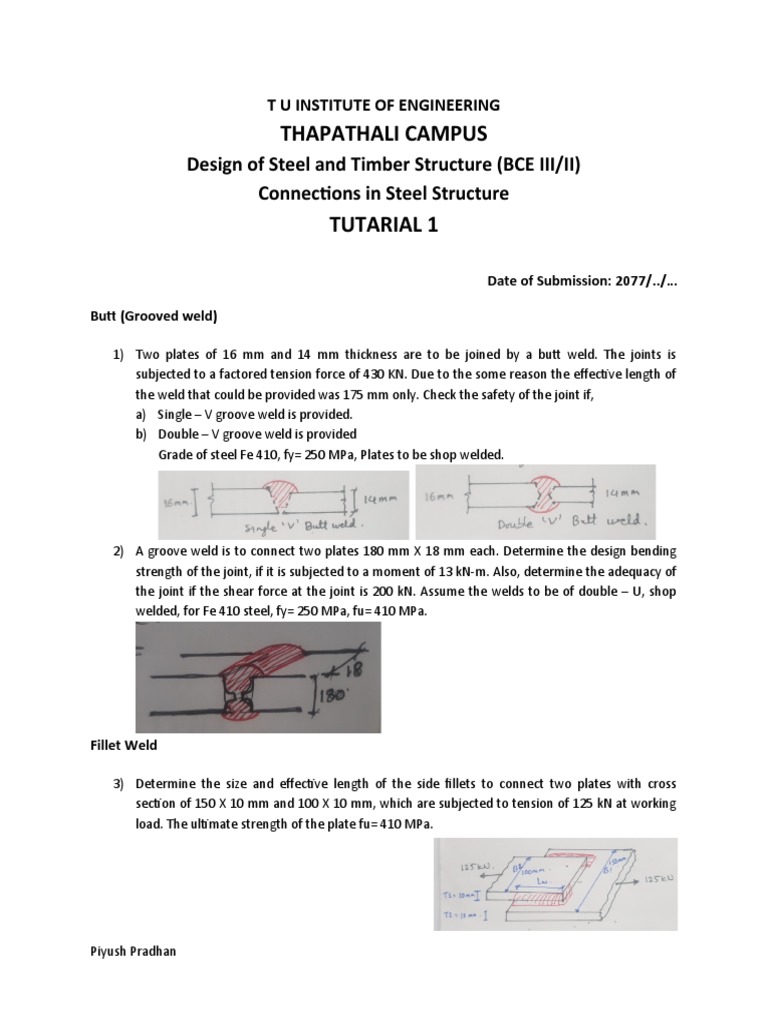 Steel Connection - Tutorial 1 | PDF | Column | Welding