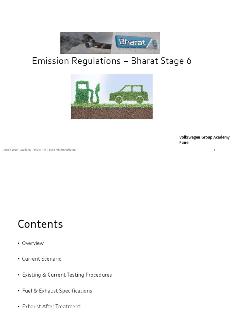 General Info - BS6 - Updates | PDF | Exhaust Gas | Diesel Engine